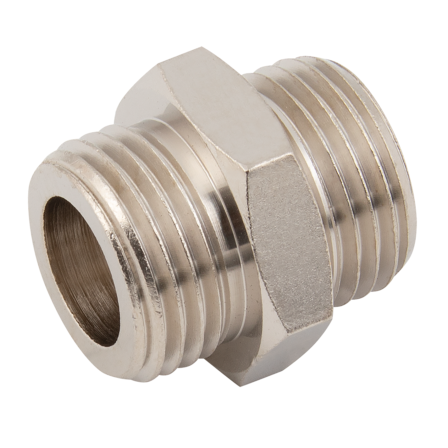 Nickel Plated Brass Equal Male BSPP & Metric Adaptors | Buy Online