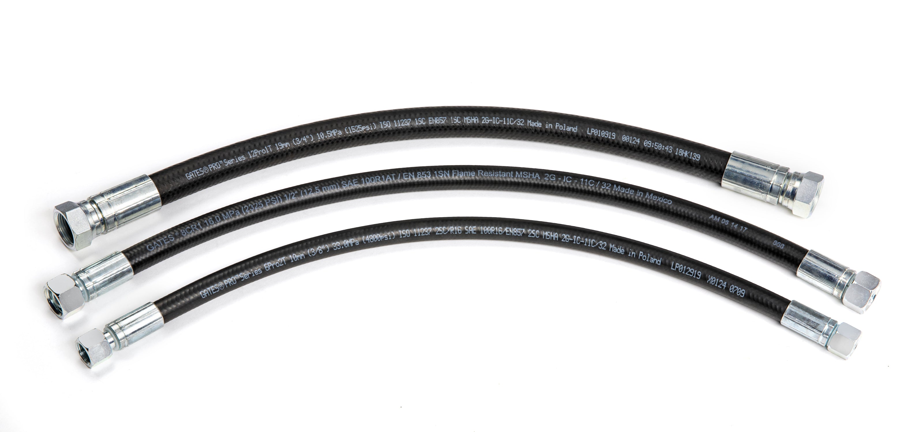 Gates PRO Series 330 BAR 3/8" Hose Assembly with Female Straight ...