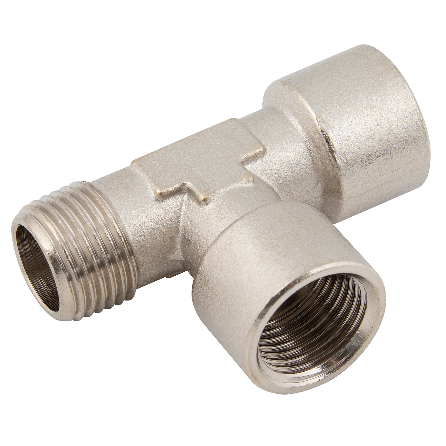 Nickel Plated Brass Male x Female x Female Branch Equal Tees | Buy Online