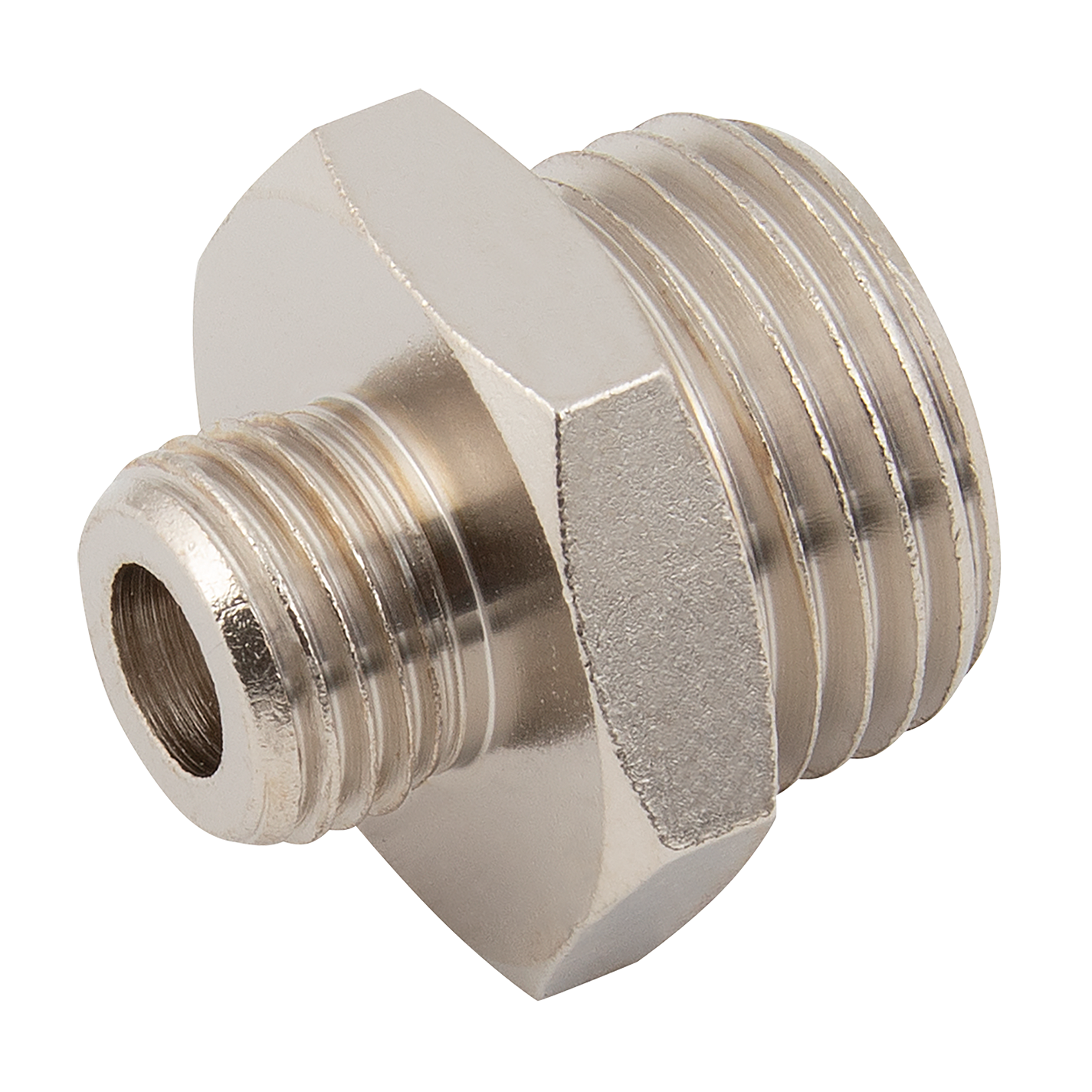 Nickel Plated Brass Unequal Male Metric & BSPP | Buy Online