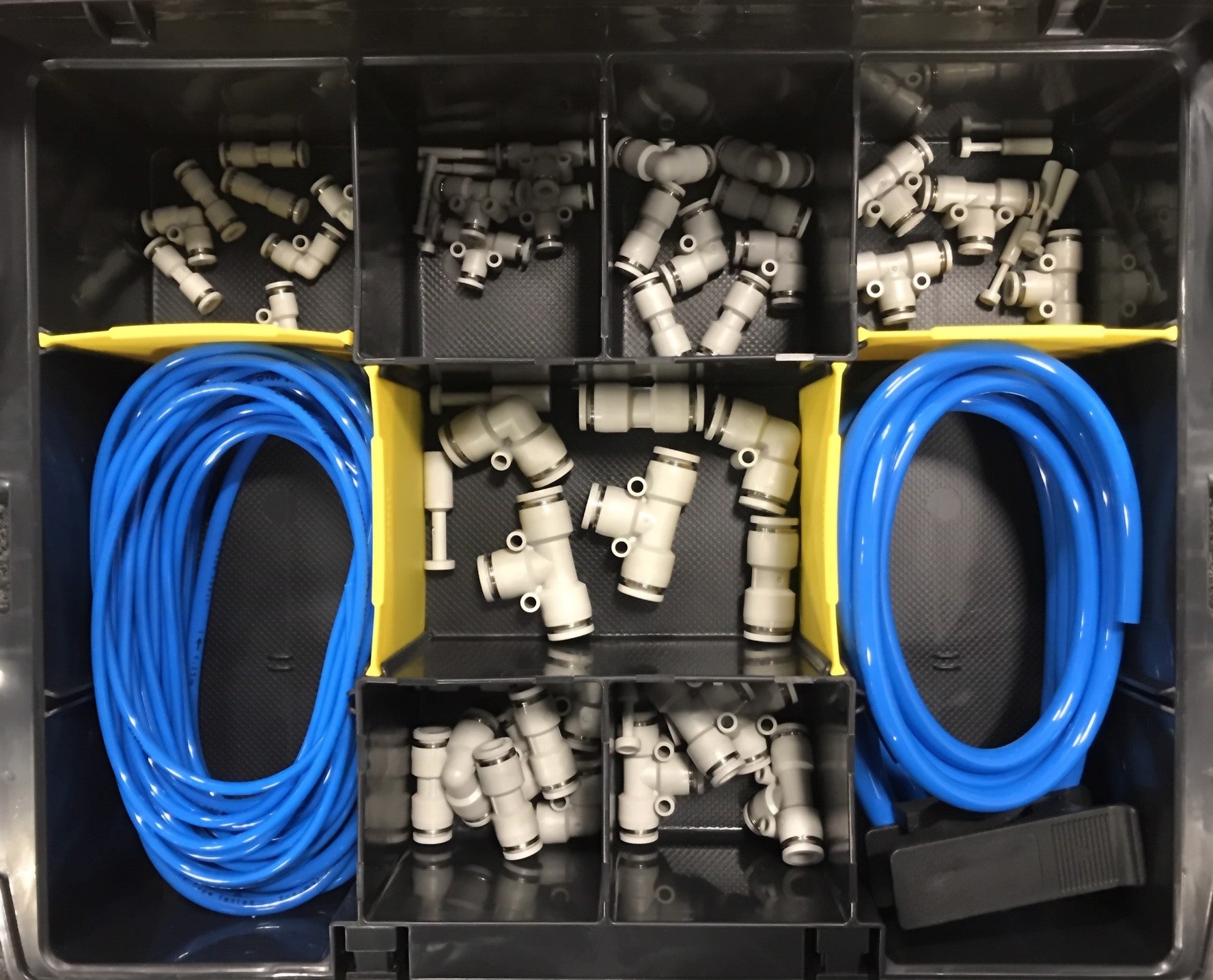 173 Piece Multi-Level Assortment Box of Pneumatic Push-In Fittings (KIT ...