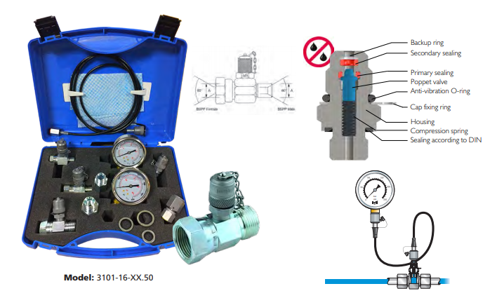 Minimess® BSP Hydraulic Pressure Test Kit | Buy Online